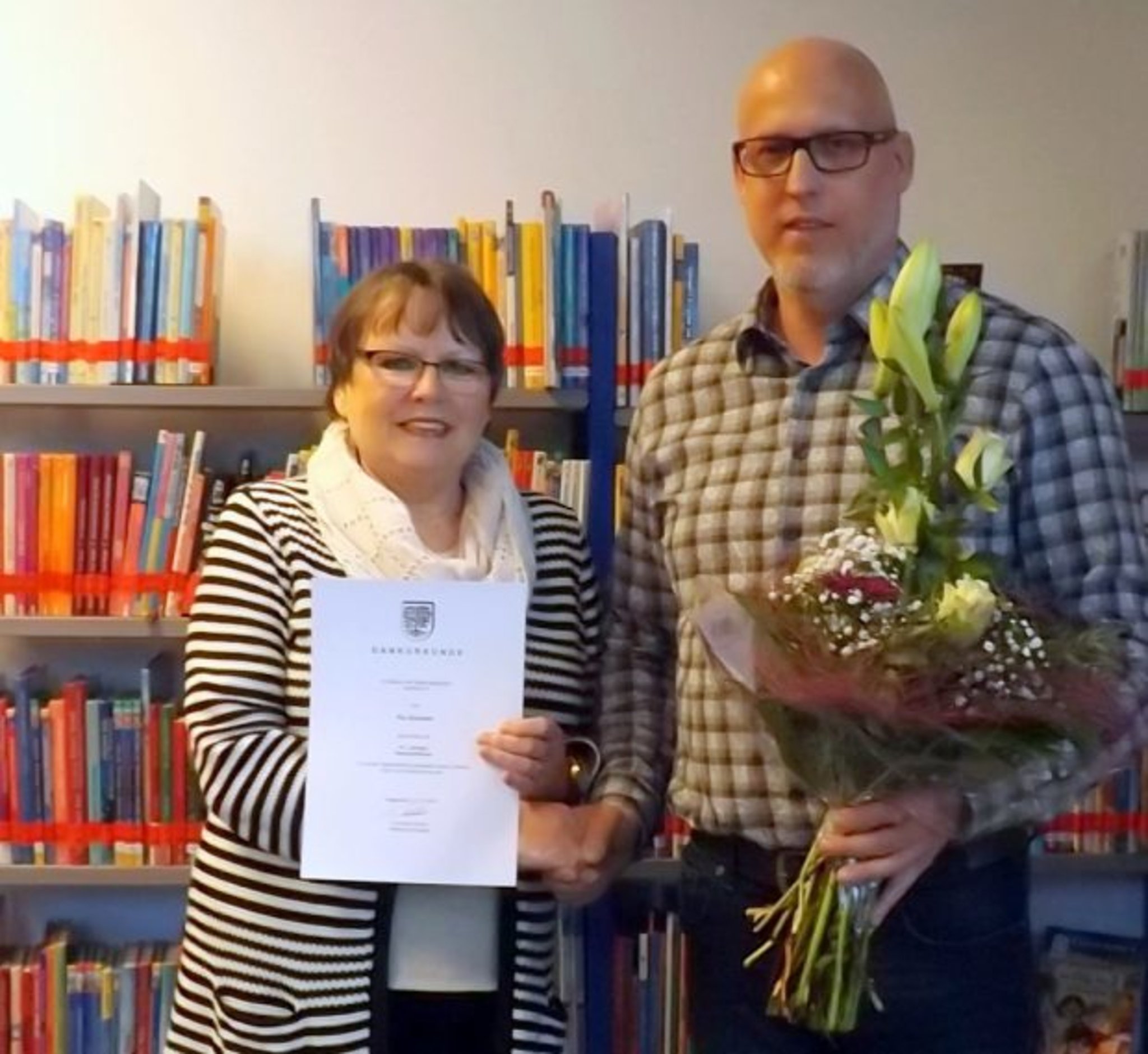 Stadtbürgermeister Christian Hutter dankte Pia Scherrer: Pia Scherrer ...