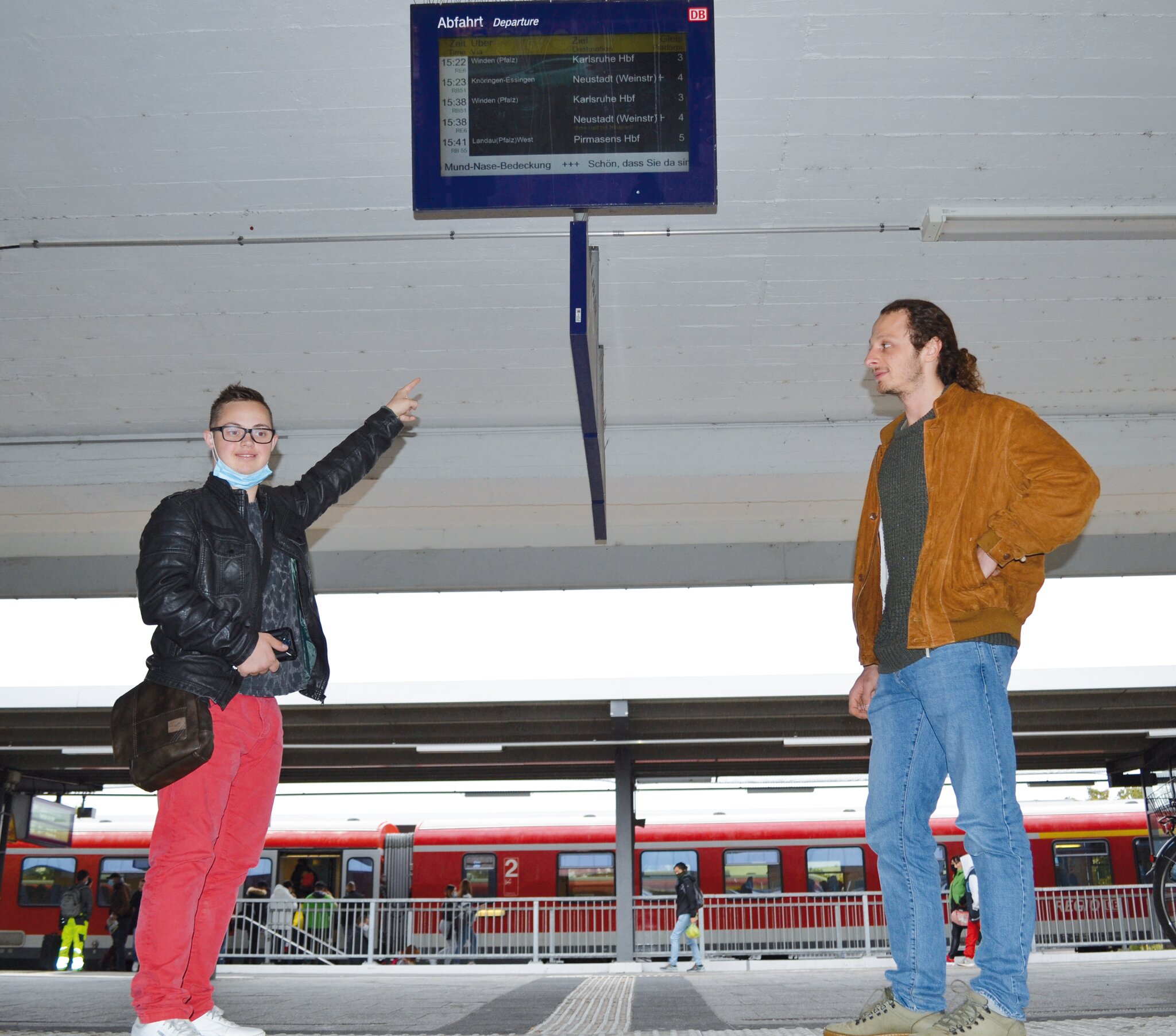 Matti Hemberger geht seinen eigenen Weg. Student Hani Ayache ...