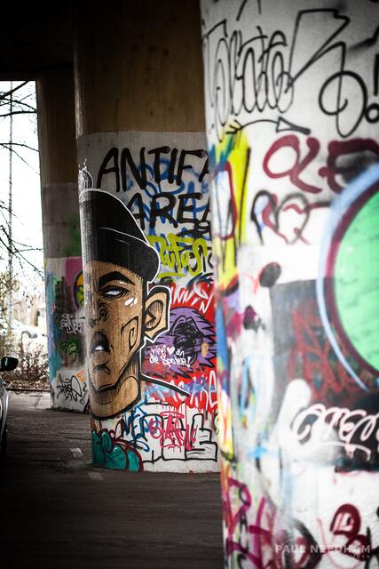 Streetart in Karlsruhe: Grandiose Graffitis rund um den Entenfang ...