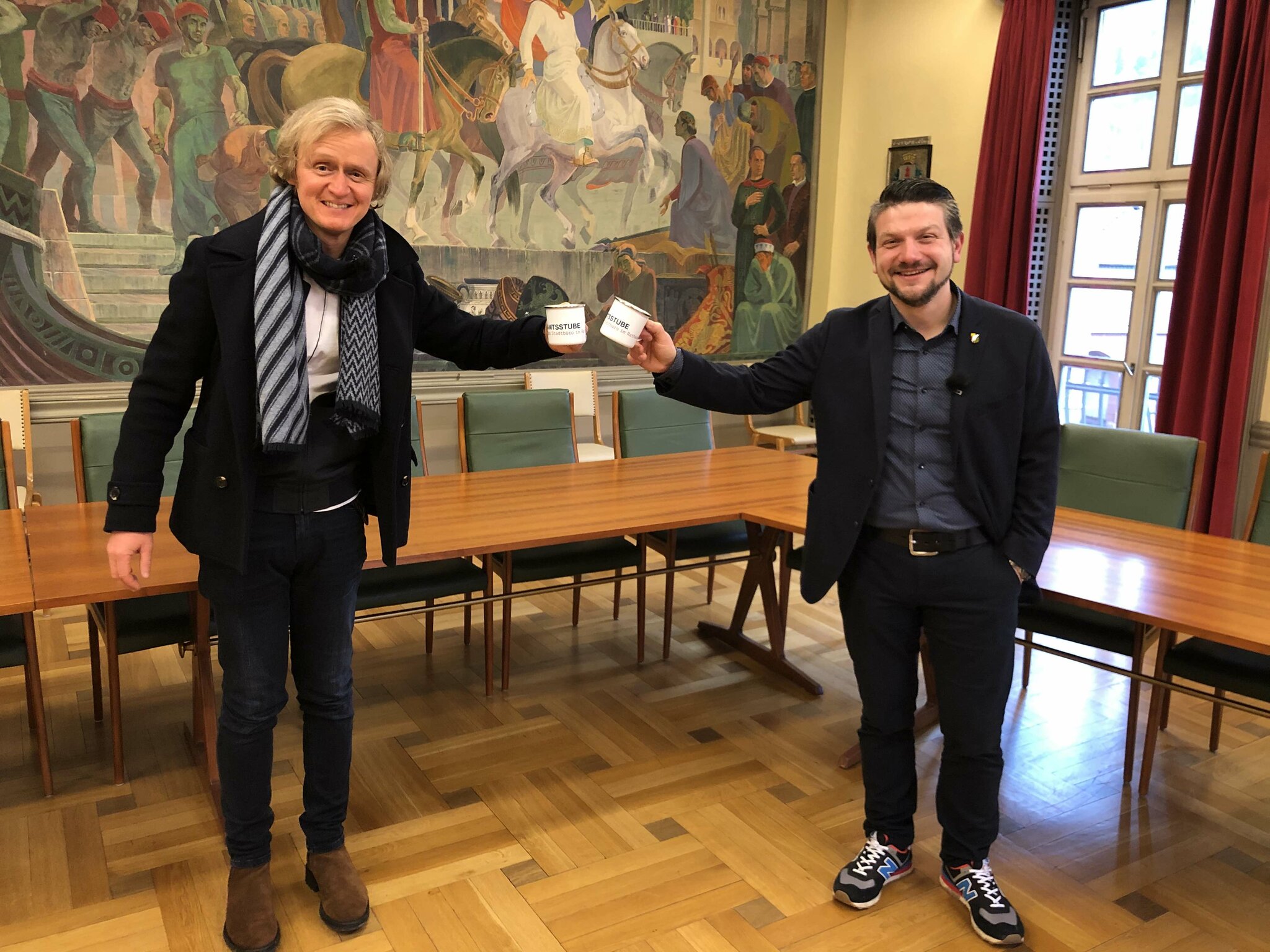 Bürgermeister Benjamin Seyfried und Annweiler in der Pierre M. Krause ...