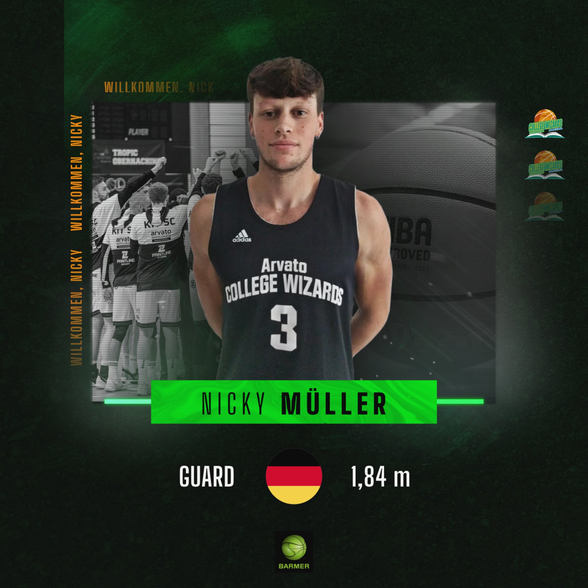Wizards holen weiteren Point Guard: Nicky Müller bei den KIT ...