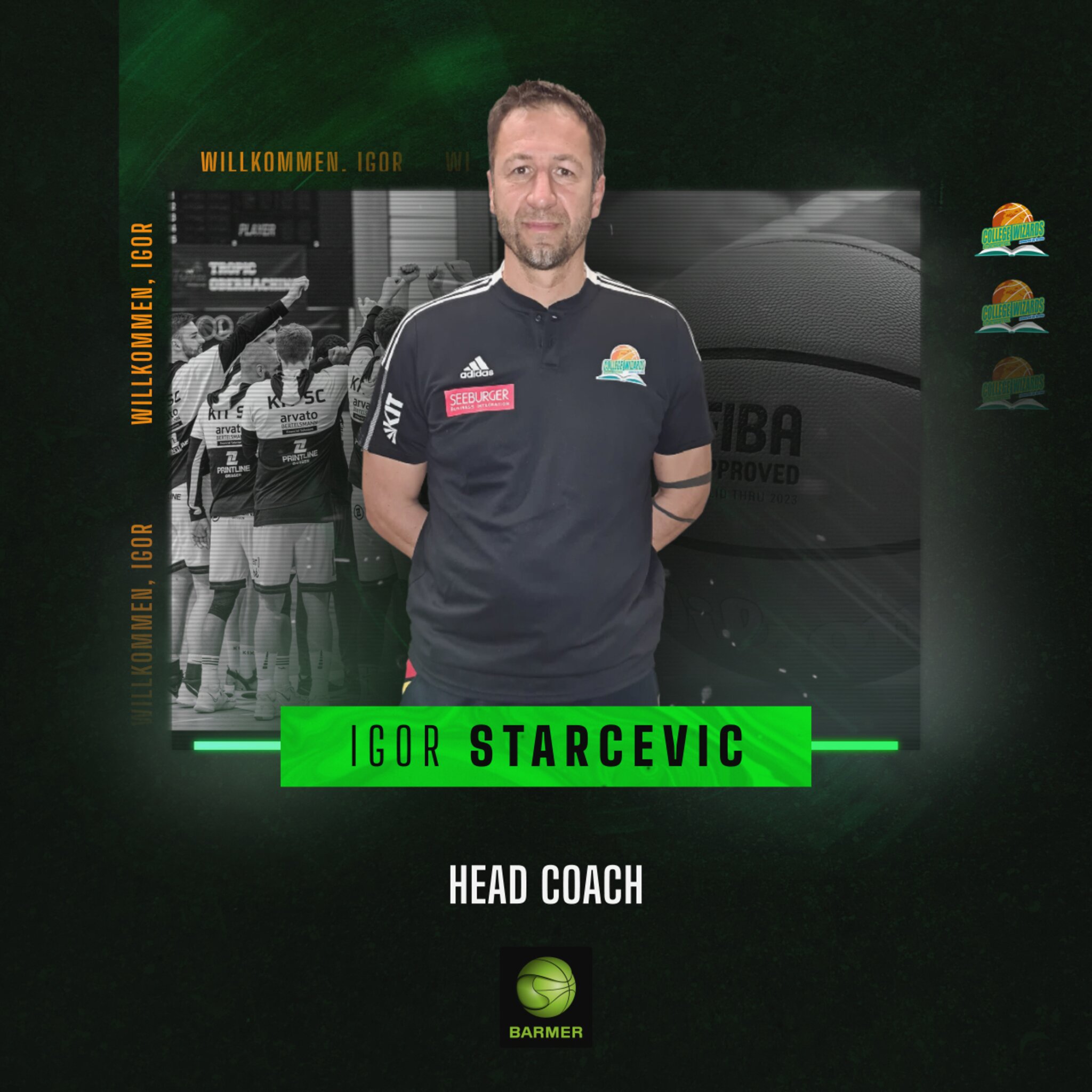 Trainersuche hat ein Ende: Arvato College Wizards verpflichten Igor Starcevic - Karlsruhe