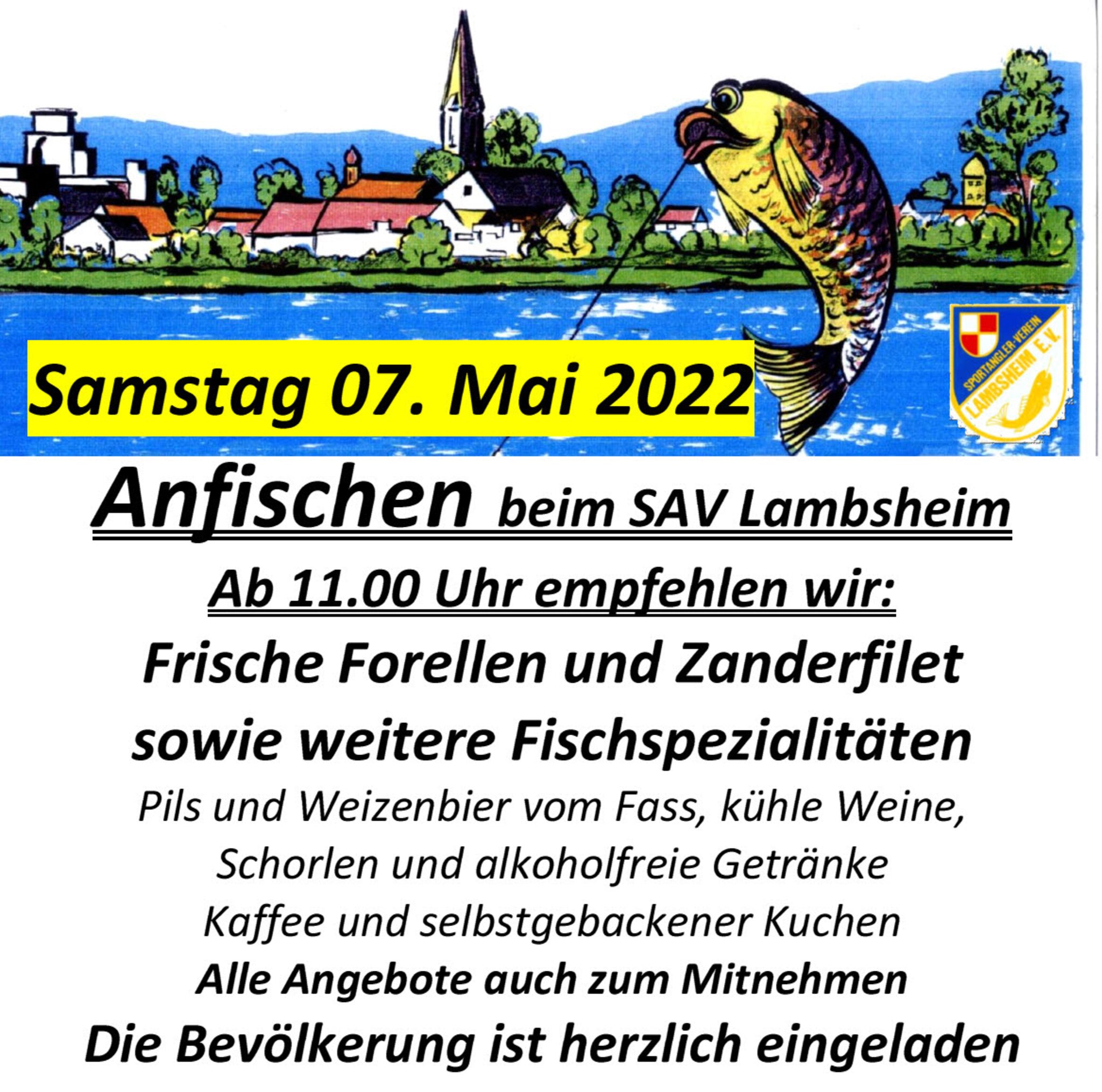 Lambsheimer Weiher, Backfisch, Forellen, Zander: Anfischen SAV ...