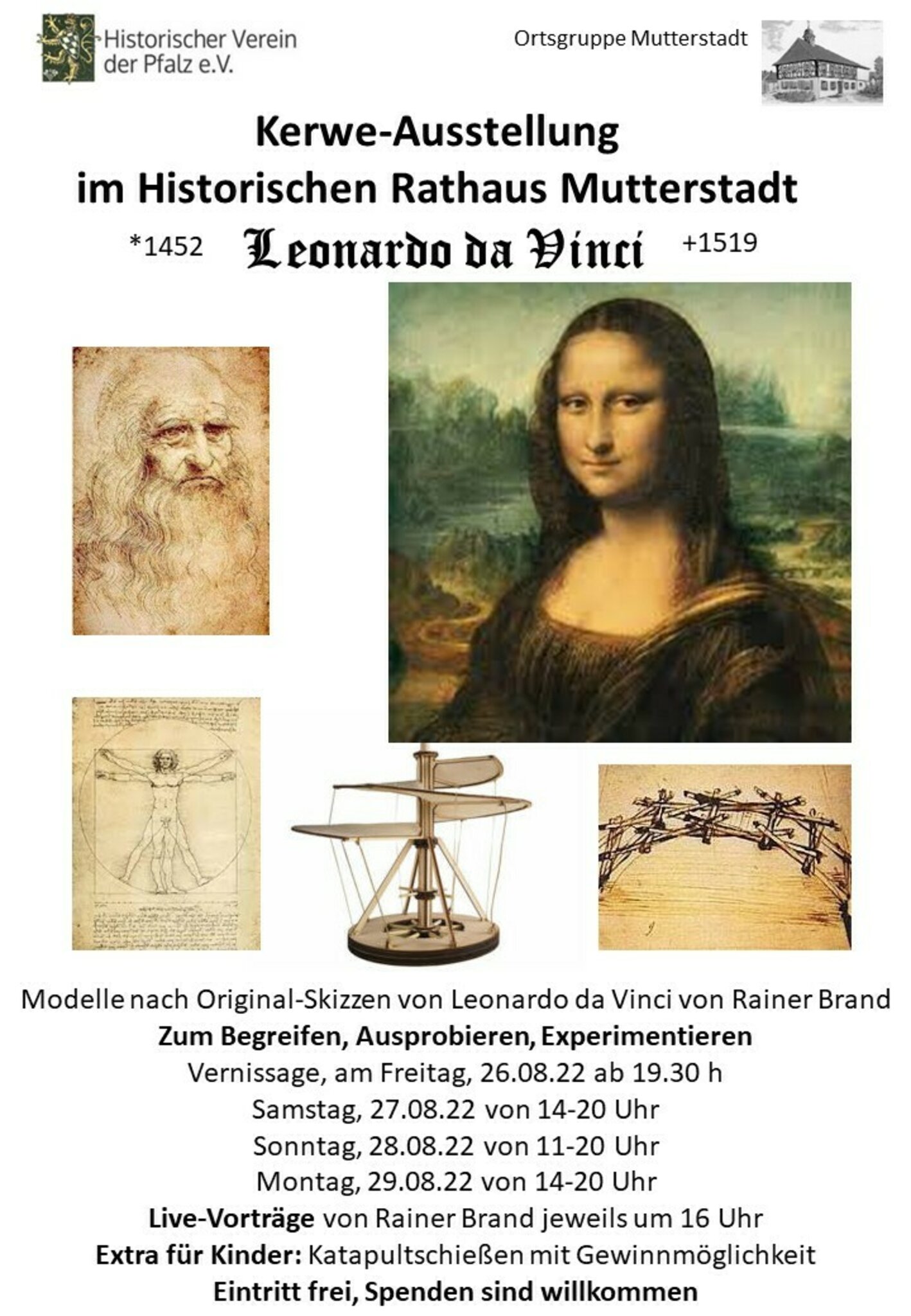 Kerweausstellung Historisches Rathaus Mutterstadt: DaVinci Ausstellung ...