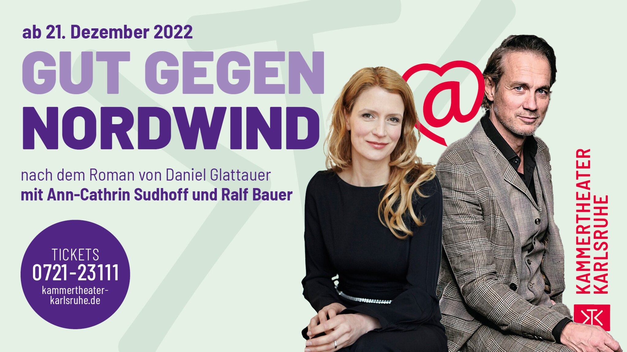 Ralf Bauer und Ann-Cathrin Sudhoff: "Gut gegen Nordwind" - Karlsruhe