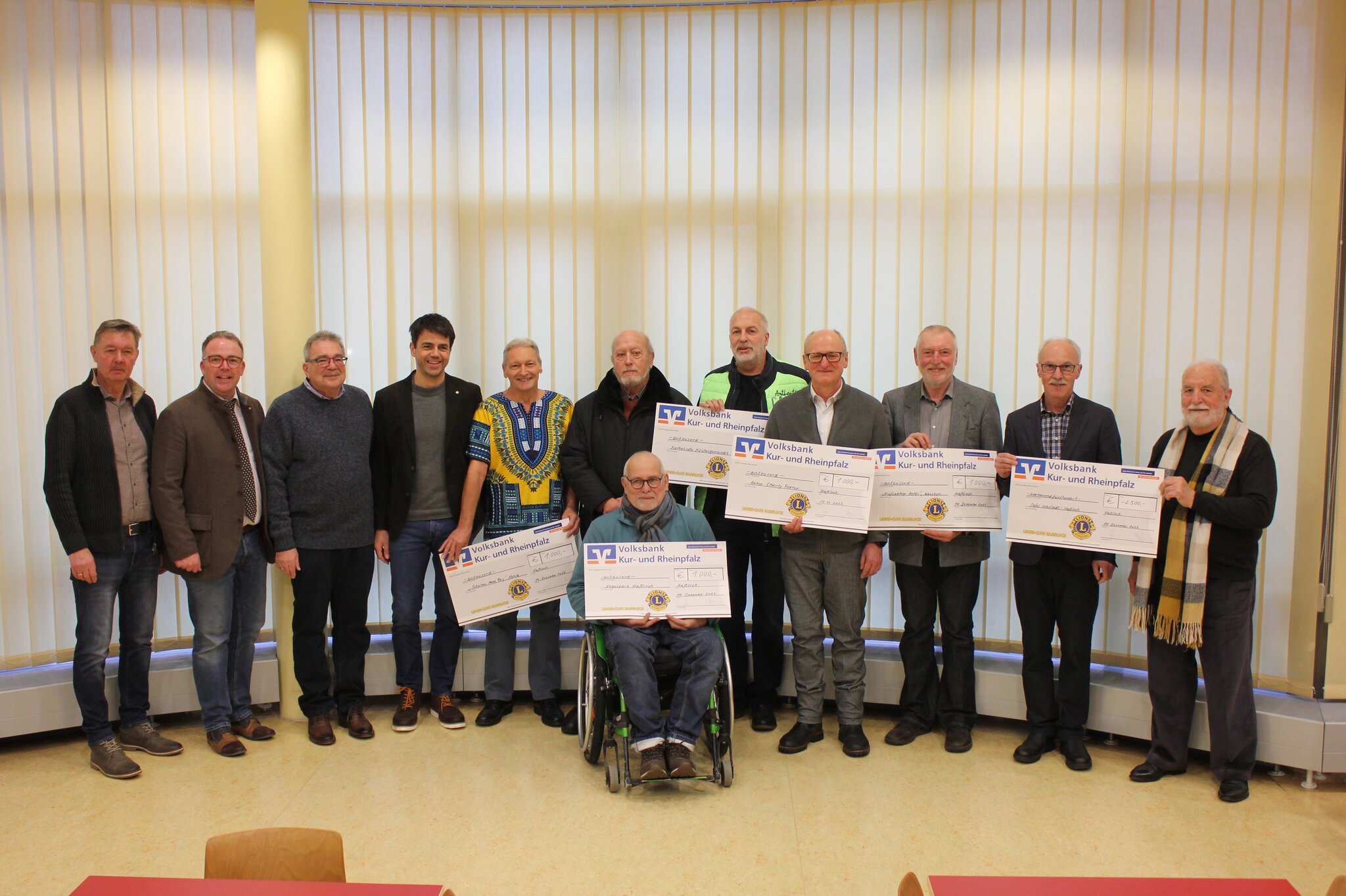 Unterstützung der Arbeit Hasslocher Institutionen: Spendenübergabe der ...