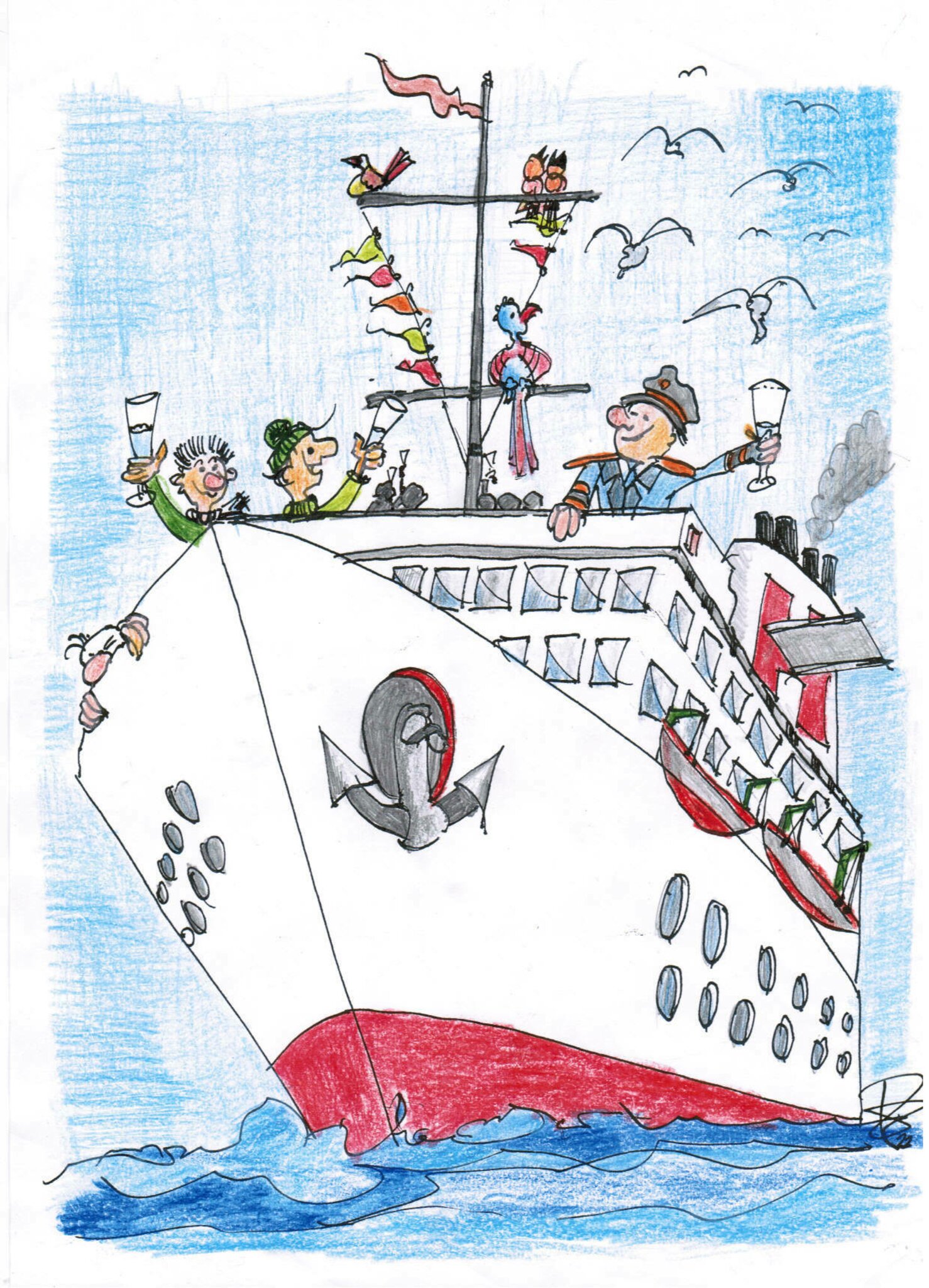 Die "Old Green Elisabeth" auf großer Fahrt: „Schiff ahoi": Vorhang auf ...