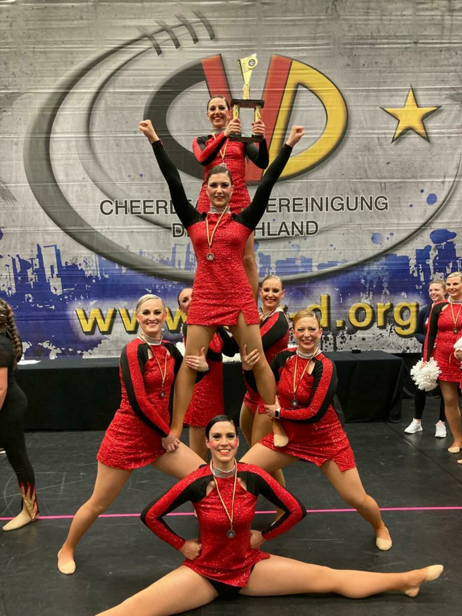 Mannheim Bandits-Cheerleader glänzen bei DM – Red Scarves Vizemeister ...