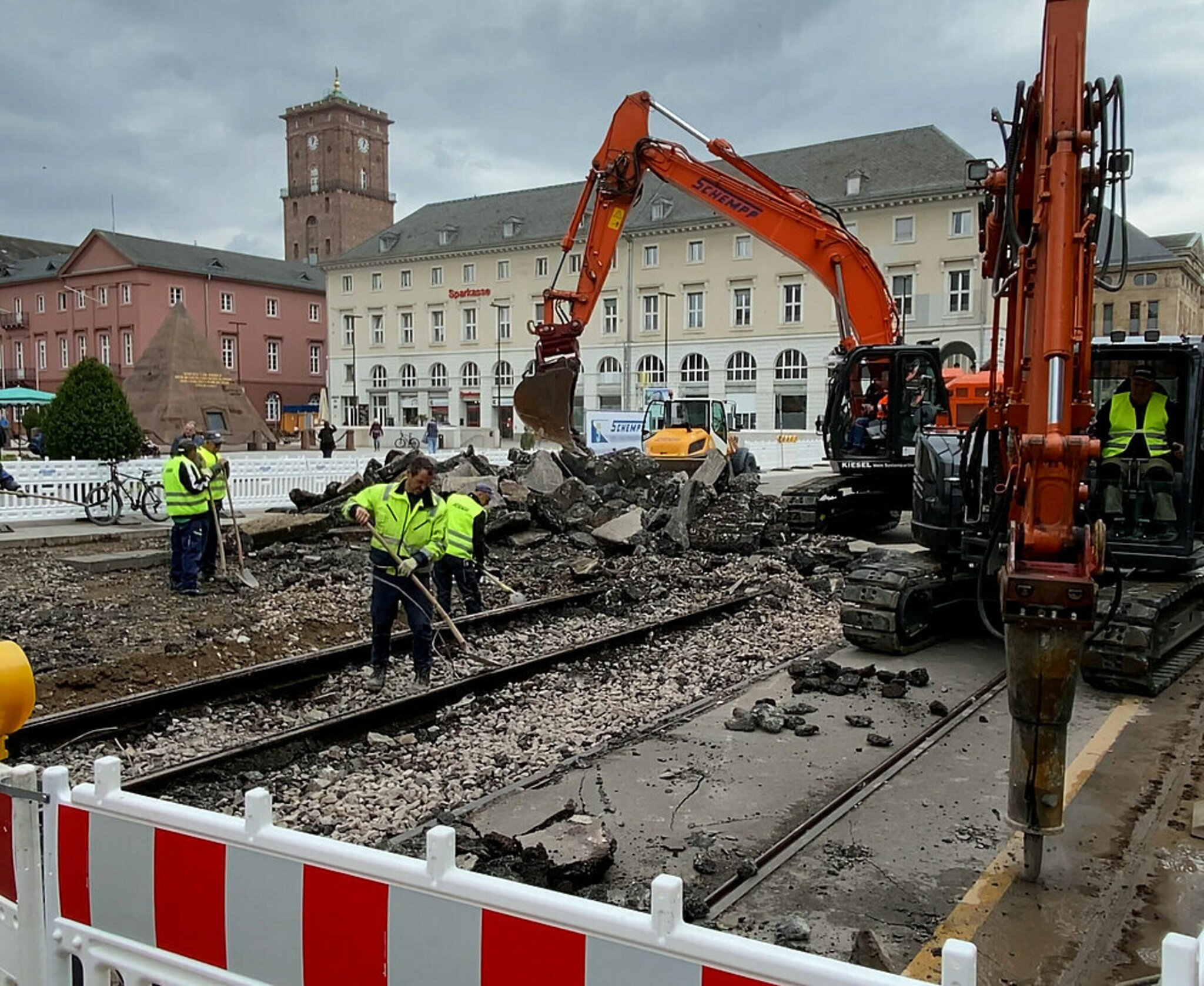 Neugestaltung der Kaiserstraße schreitet voran - Karlsruhe
