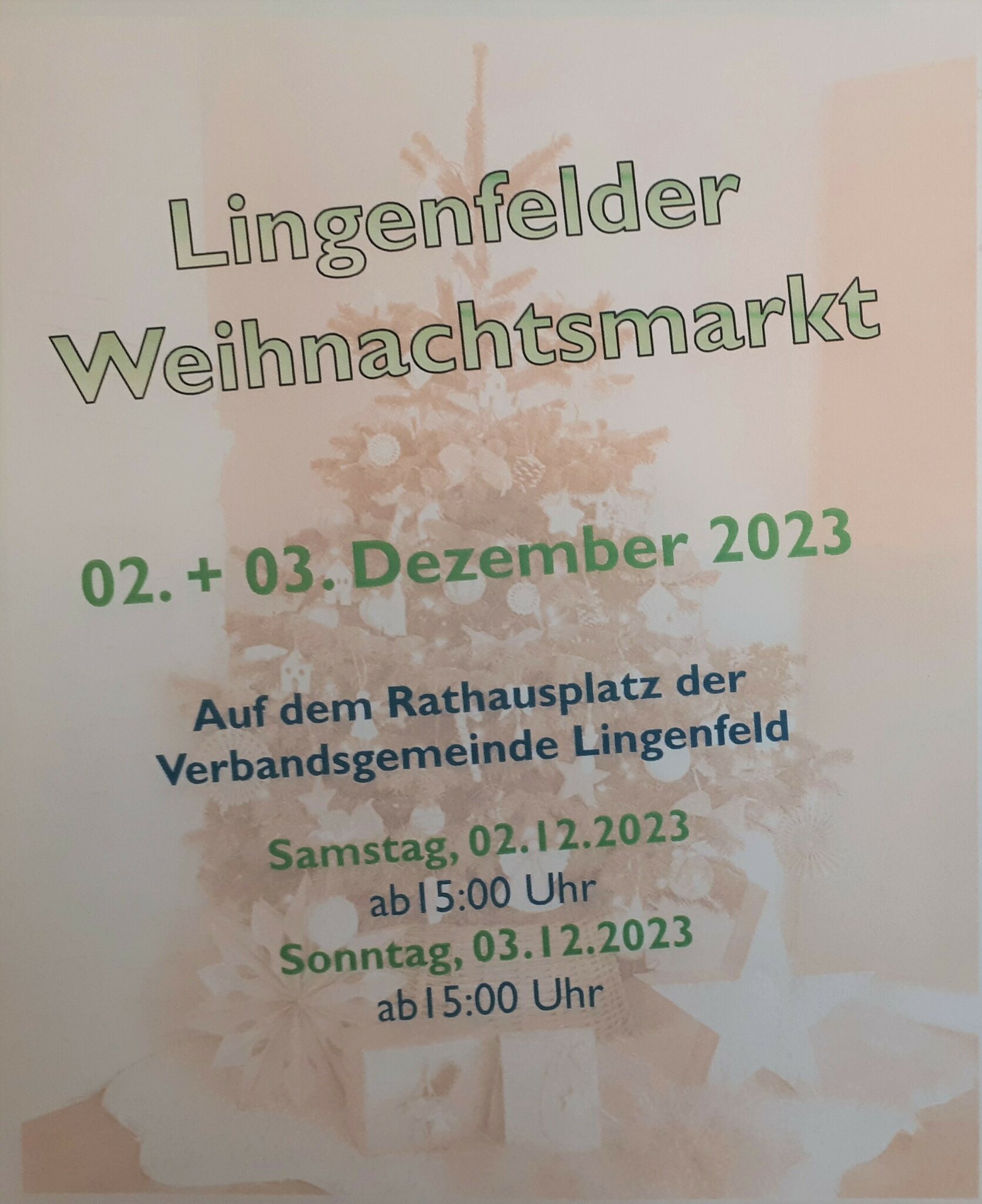 Lingenfeld: Lingenfelder Weihnachtsmarkt 2023 - Lingenfeld