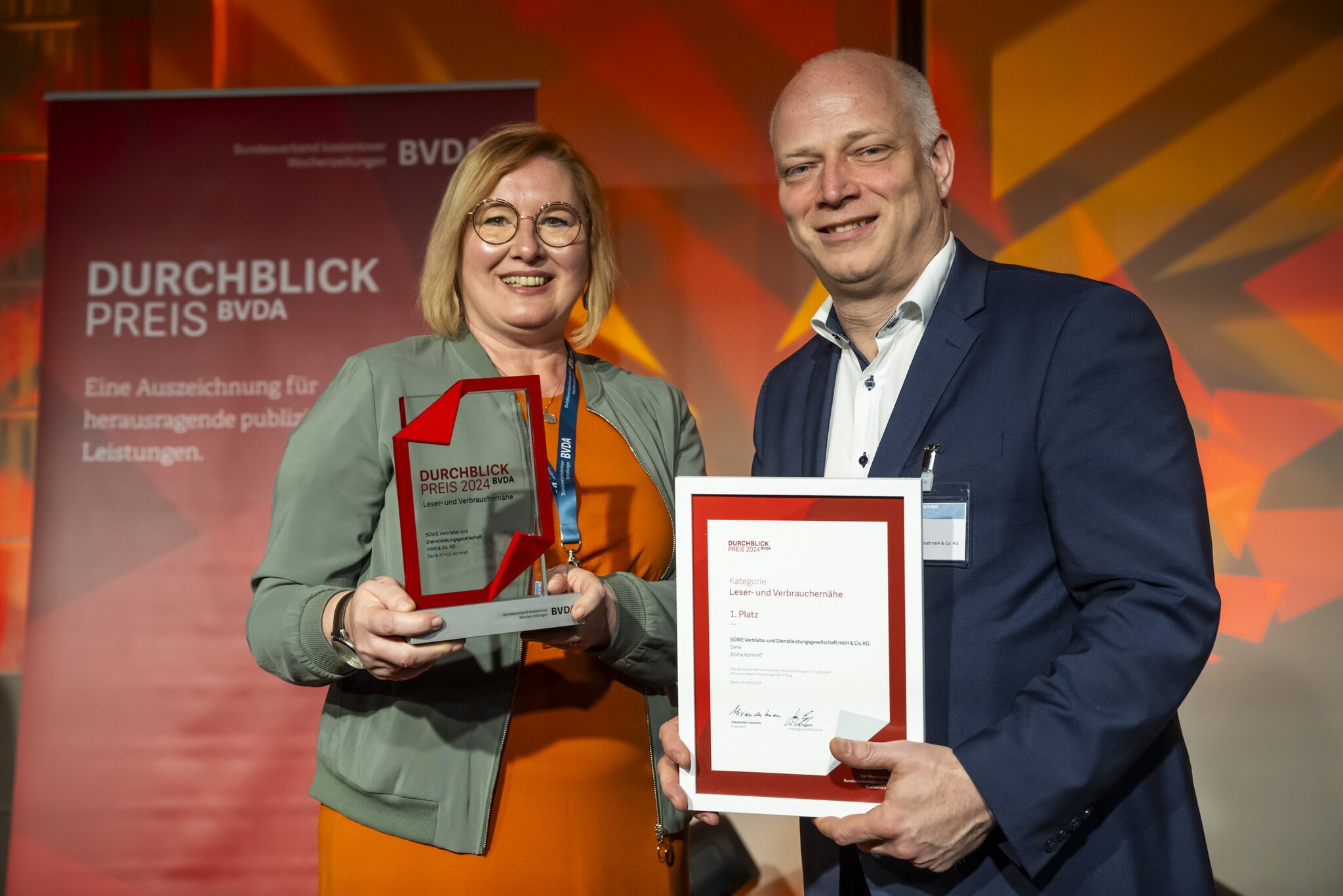 Ausgezeichnet: SÜWE gewinnt mit "Klima konkret" den Durchblick-Preis ...