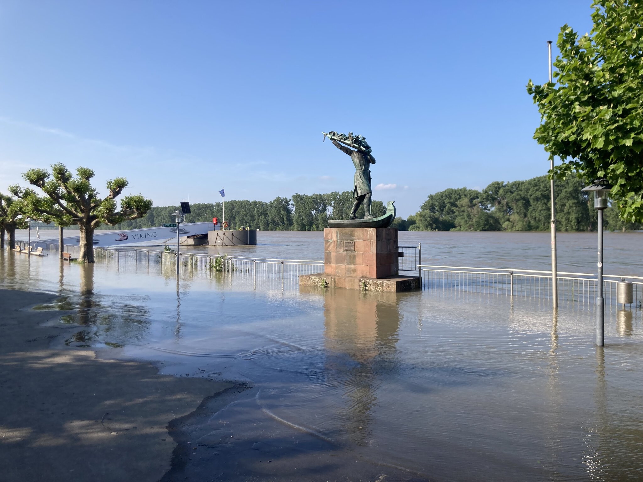 Hochwasser in Worms am Rhein: Aktueller Pegelstand - Frankenthal