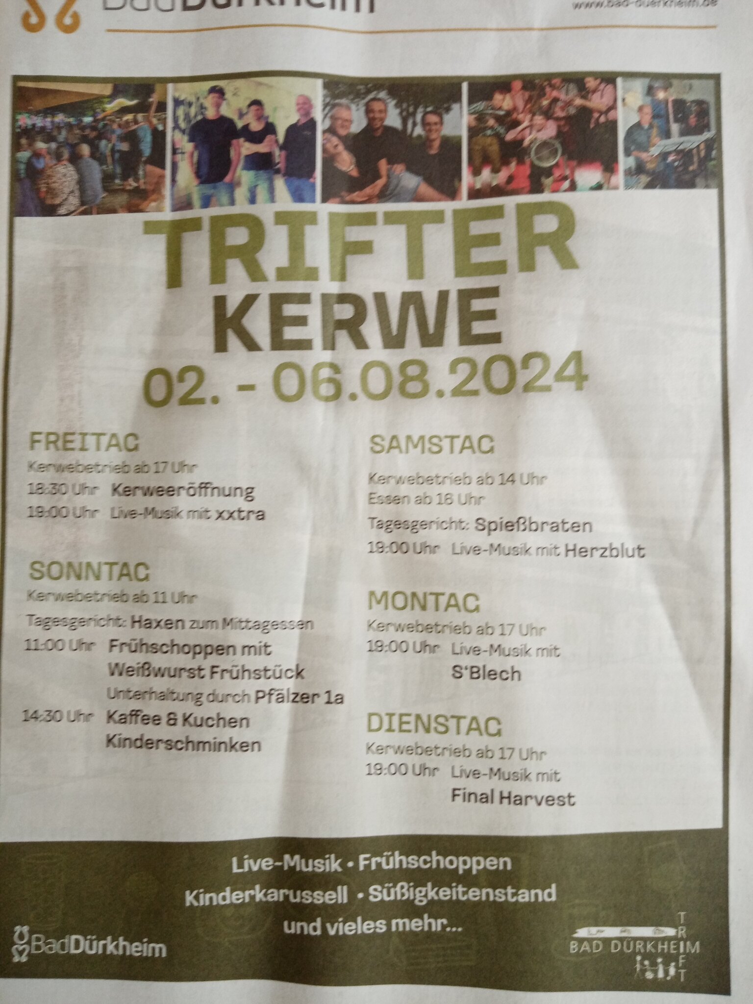 Bad Dürkheim Trifter Kerwe: Abschluss der Trifter Kerwe - Bad Dürkheim