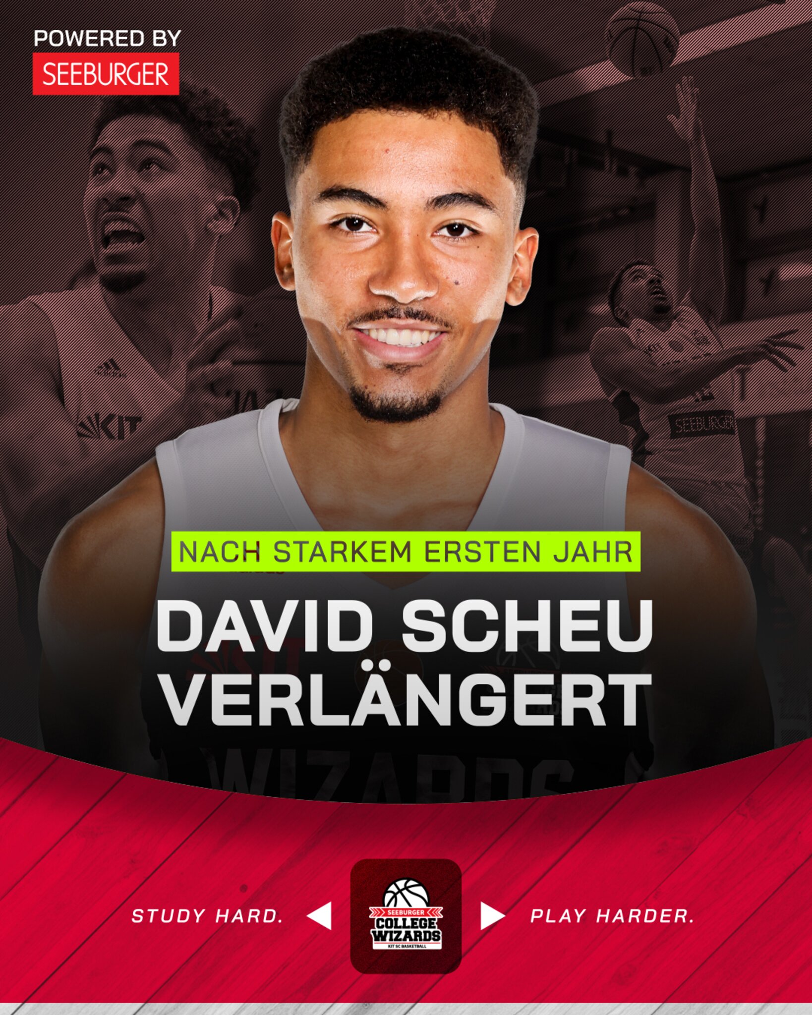 David Scheu verlängert bei den Wizards - Karlsruhe