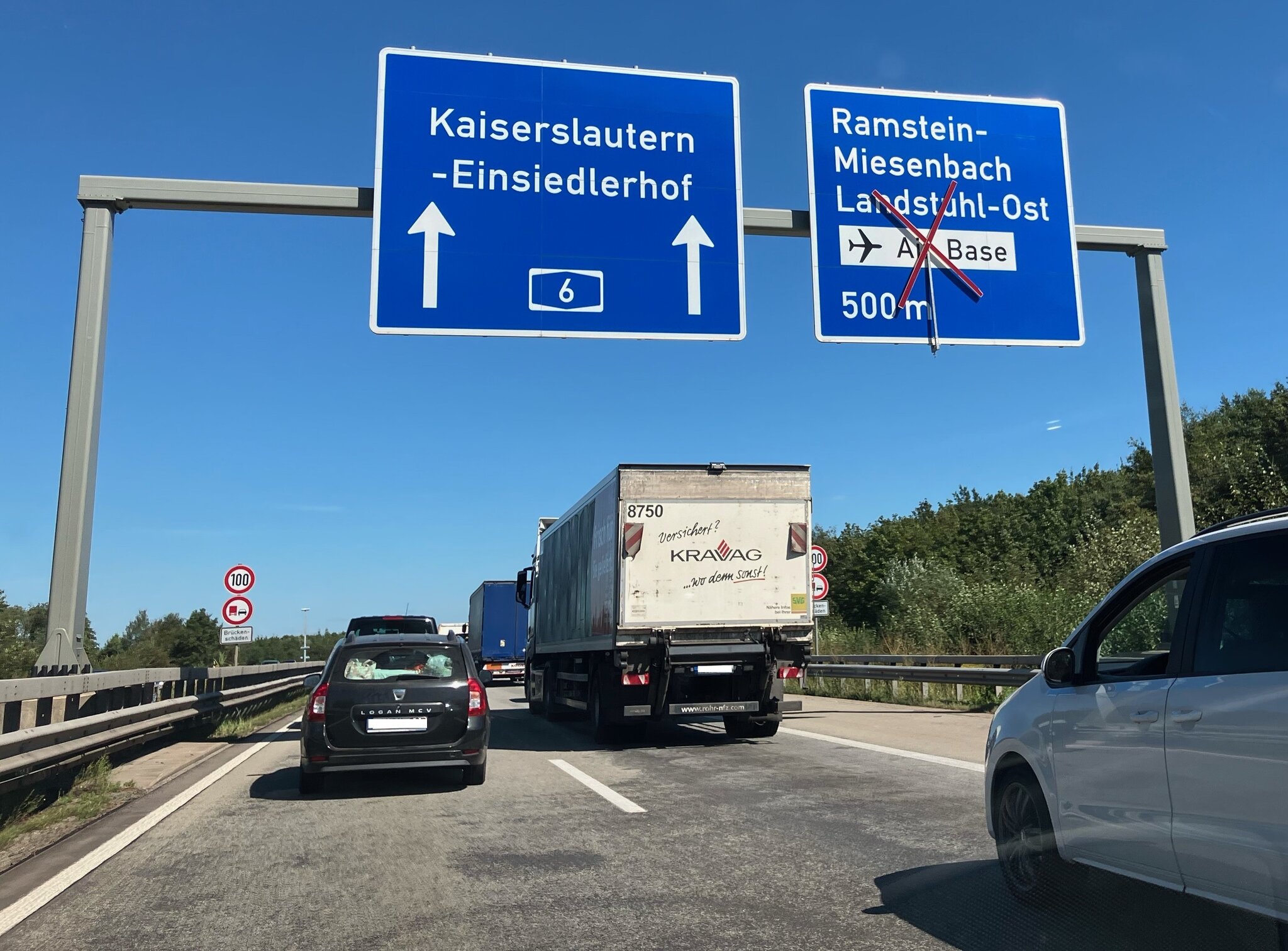 A6: Auf- und Abfahrt Ramstein-Miesenbach gesperrt – Umleitungsverlauf und Zeitplan - Ramstein ...