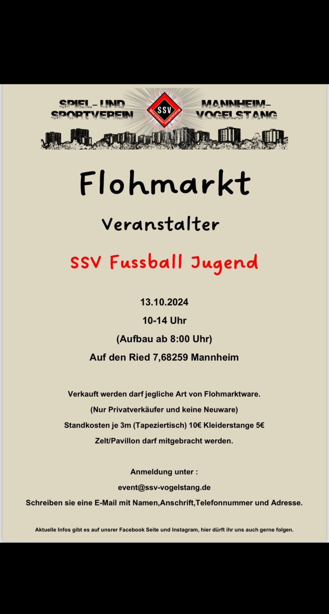 Herbstflohmarkt 2024: Flohmarkt - Mannheim-Nord