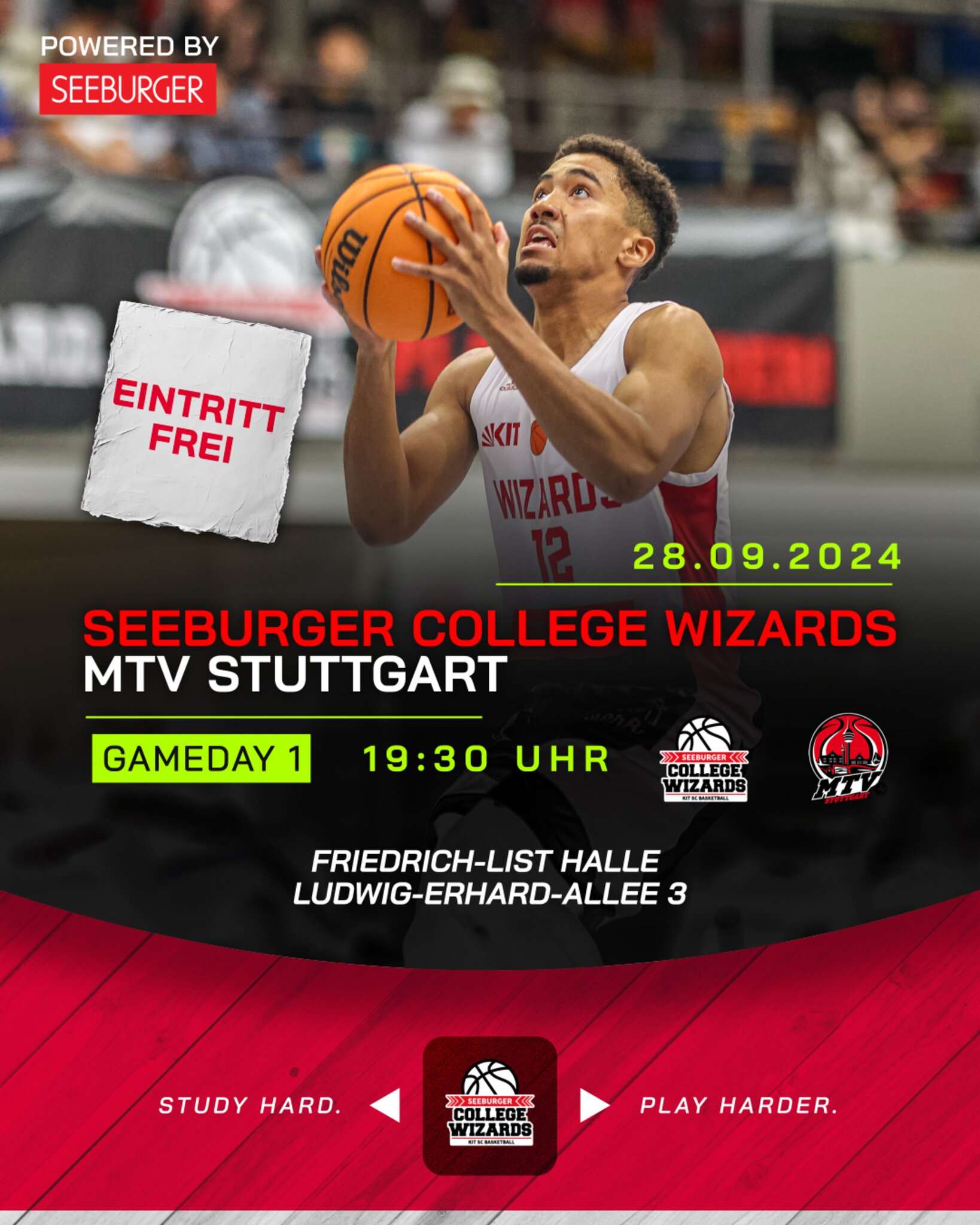 College Wizards Saisonauftakt gegen MTV Stuttgart mit kostenlosem ...
