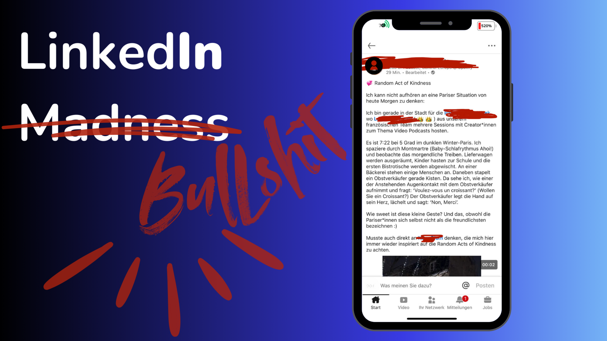 LinkedIn Beiträge aus der Hölle: Voulez-vous un croissant? - Durlach