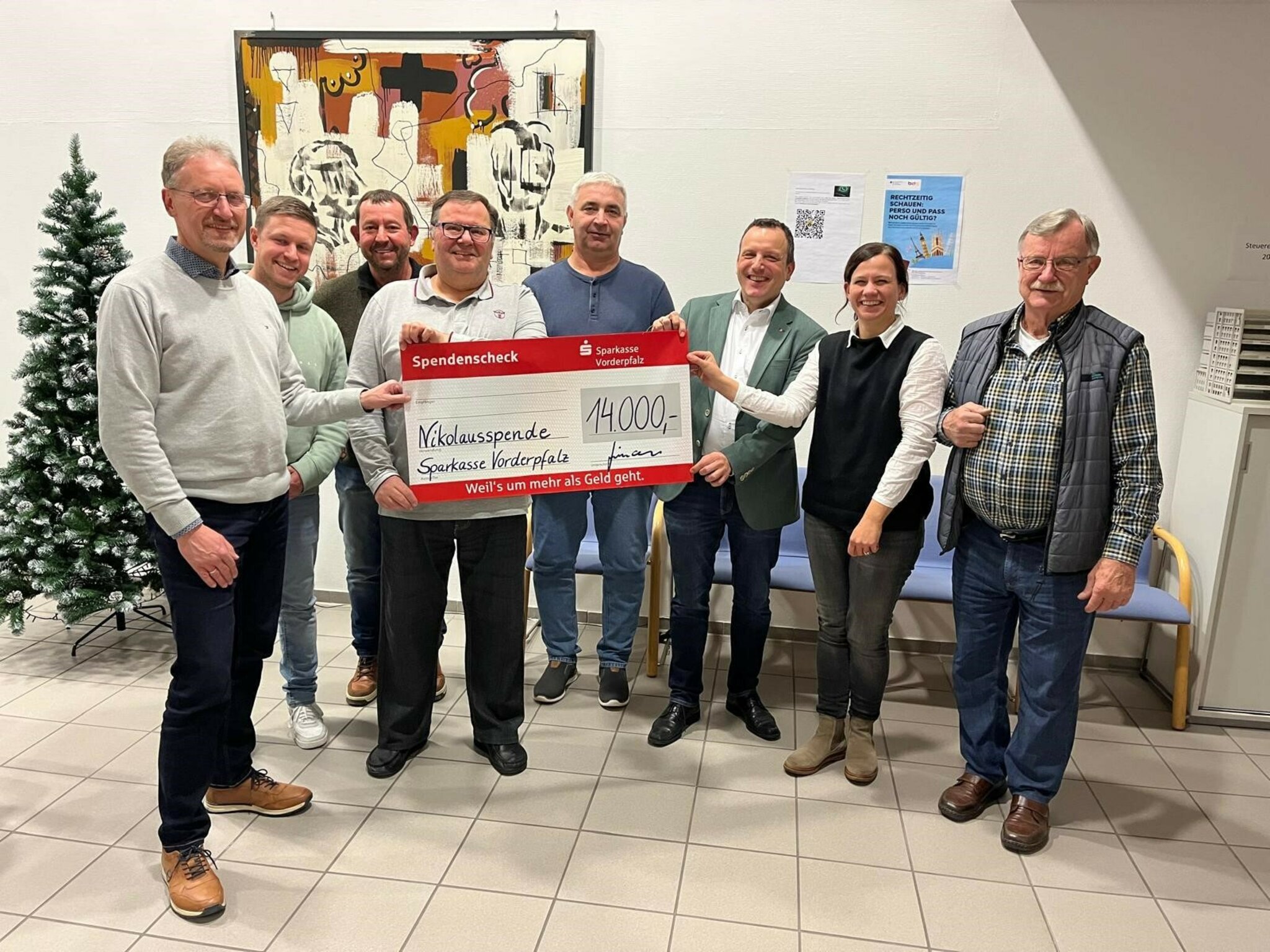VG Lambsheim-Heßheim: Übergabe der Nikolausspende der Sparkasse Vorderpfalz - Lambsheim-Heßheim