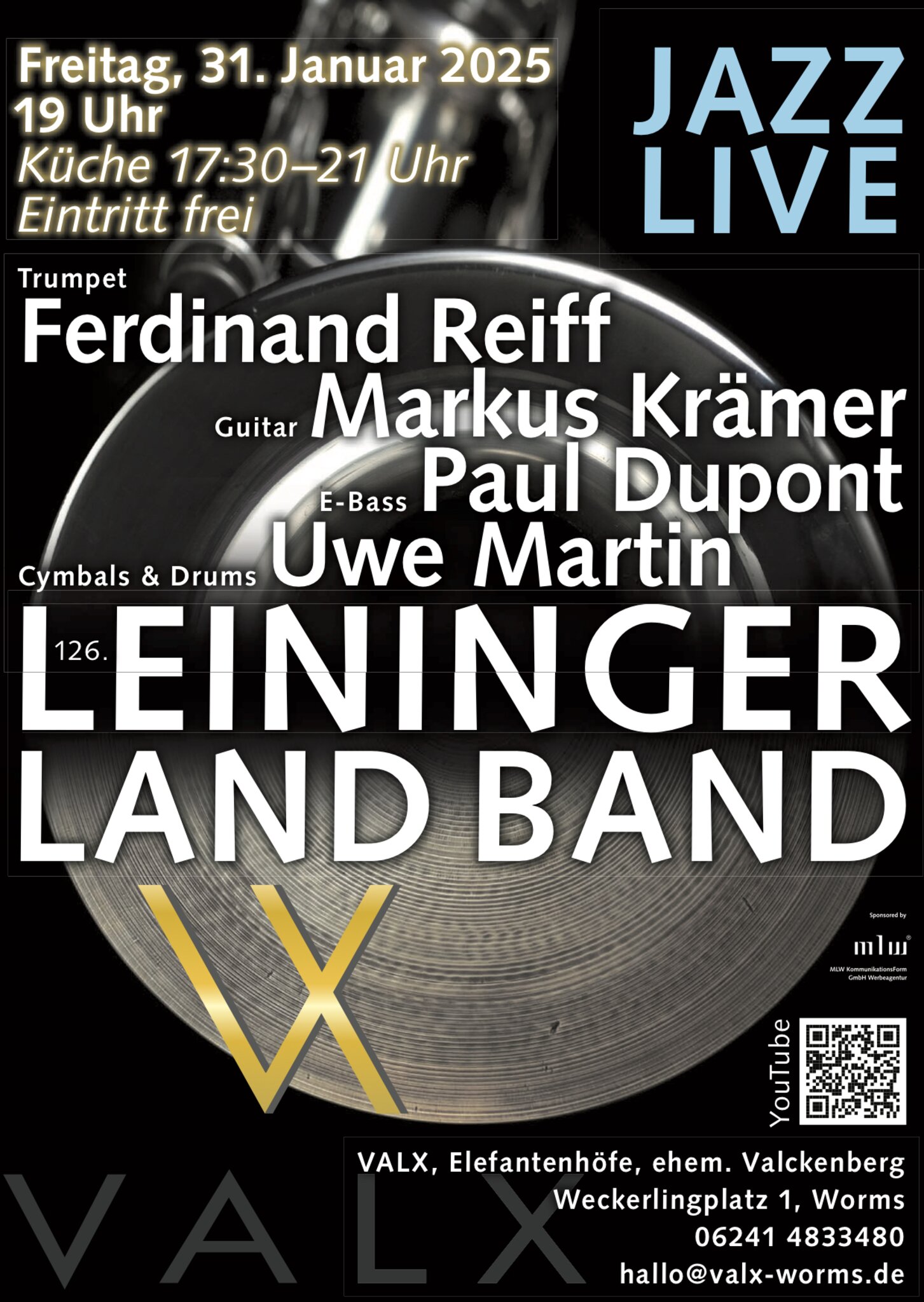 JAZZ LIVE: 126. LEININGERLAND BAND als NEUJAHRSEMPFANG, VALX Worms ...