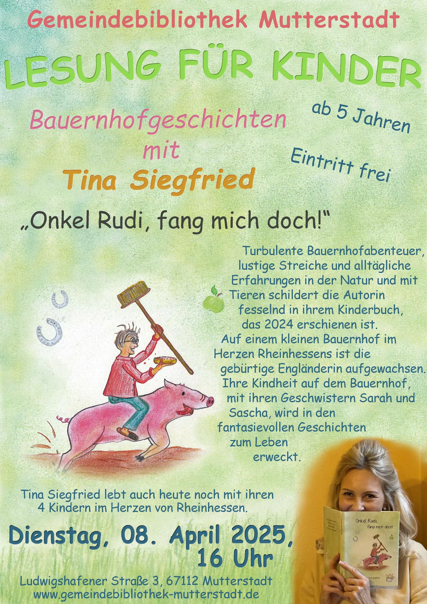 Neues aus der Bibliothek Mutterstadt: Lesung für Kinder: „Onkel Rudi ...