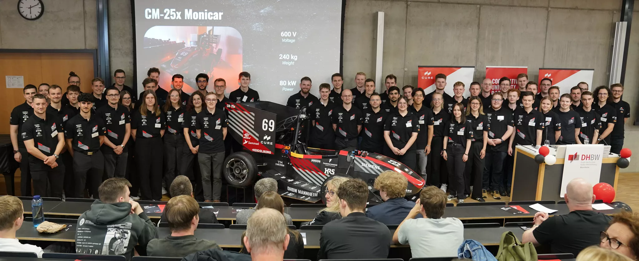 Rennwagen Formula Student: Monicar auf Zielgraden - Mannheim