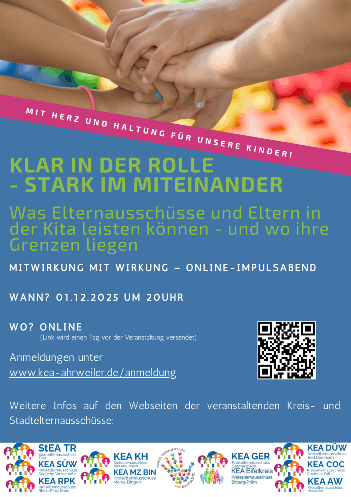 Online-Infoabend, 1.12.: Was Eltern & Elternausschüsse in der Kita ...