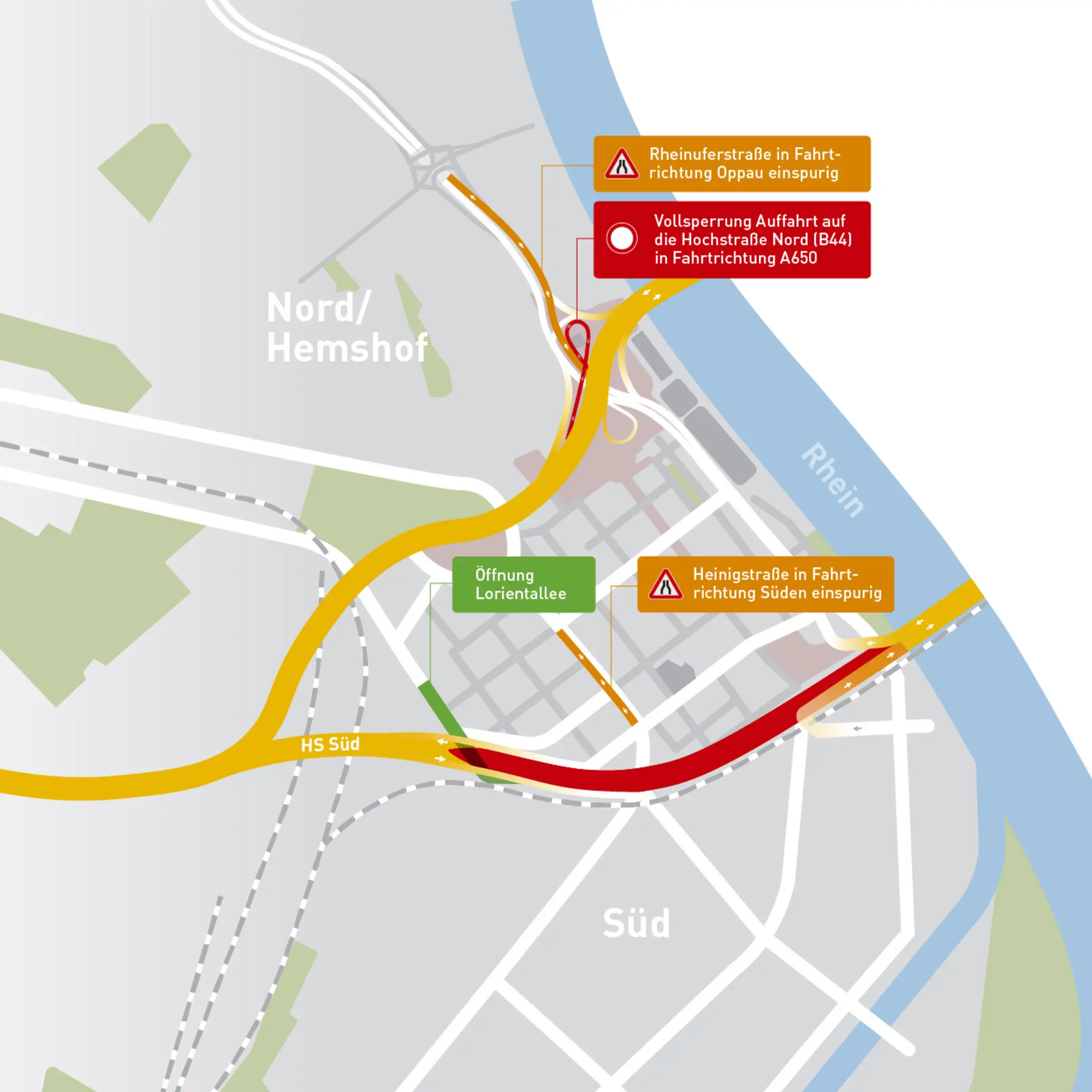 Hochstraße Süd geht in Betrieb: Verkehrskonzept während Stadtumbaus ...
